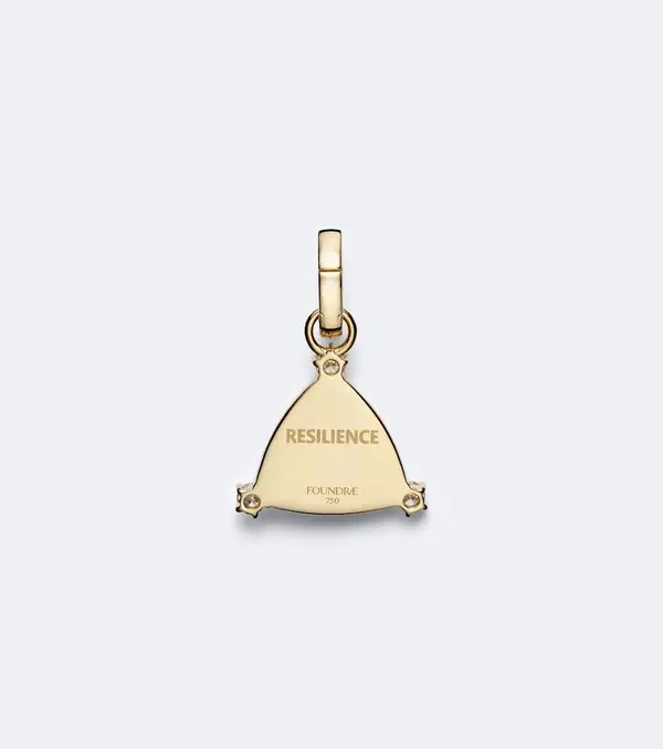 FOUNDRAE Resilience Blossoms 18kt Yellow Diamond Pendant