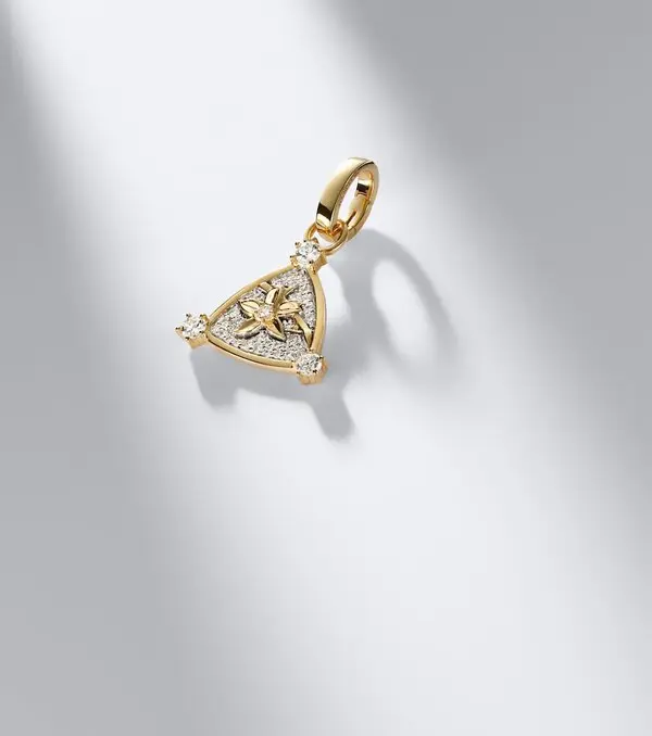 FOUNDRAE Resilience Blossoms 18kt Yellow Diamond Pendant