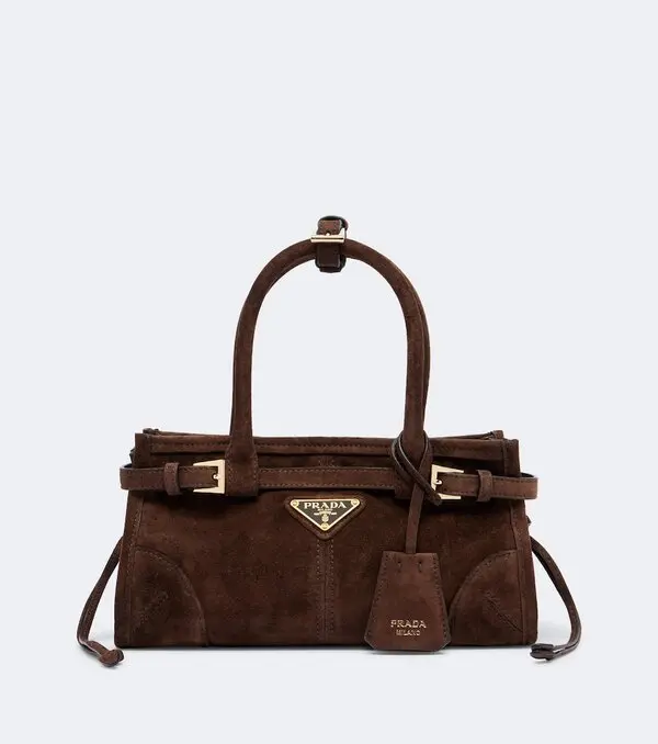Prada Bonnie Mini Suede Tote Bag