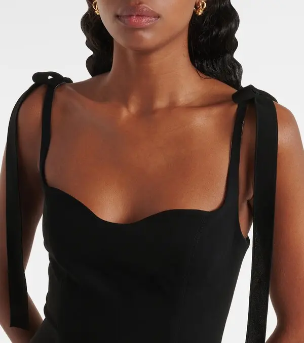 MARMAR HALIM Pleated Silk Gown