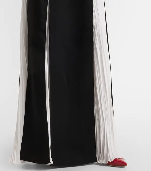 MARMAR HALIM Pleated Silk Gown