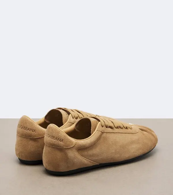Dolce & Gabbana Soft Ballet Suede Lace-up Sneakers