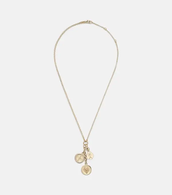 FOUNDRAE 18kt Pendant Necklace With Diamonds - Gold