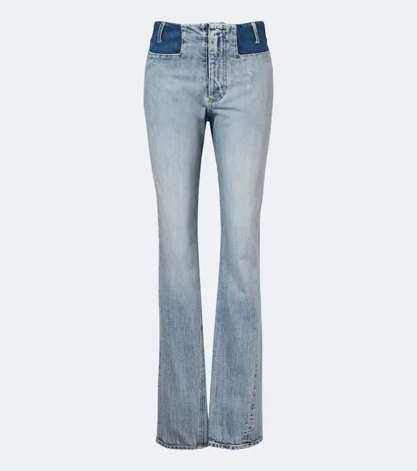 MAISON MARGIELA Mid-rise Straight Leg Jeans In Shades Of Indigo