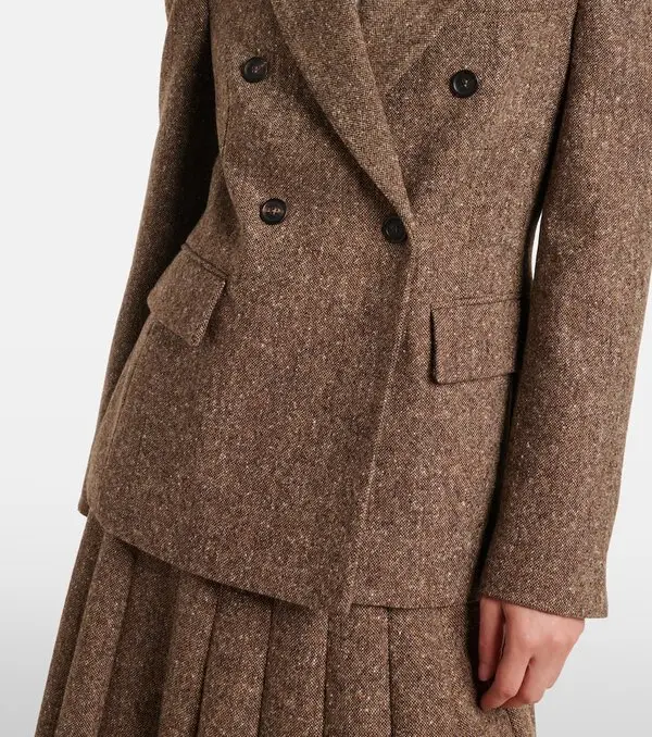 Brunello Cucinelli Double-breasted Wool-blend Jacket