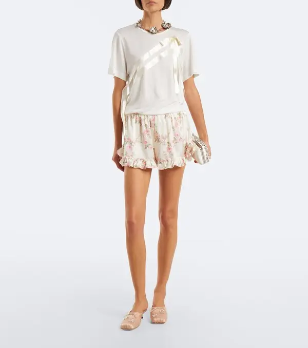 Simone Rocha Embellished Satin Mules