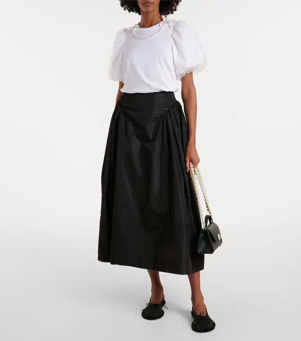 Simone Rocha Puff-sleeve Cotton Jersey T-shirt