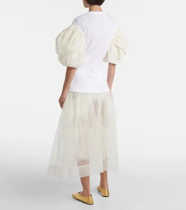 Simone Rocha Puff Sleeve T-shirt - White