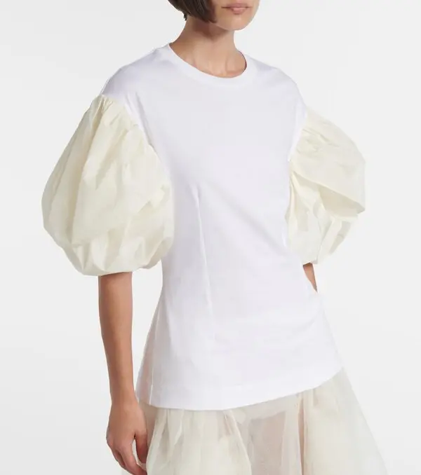 Simone Rocha Puff Sleeve T-shirt - White