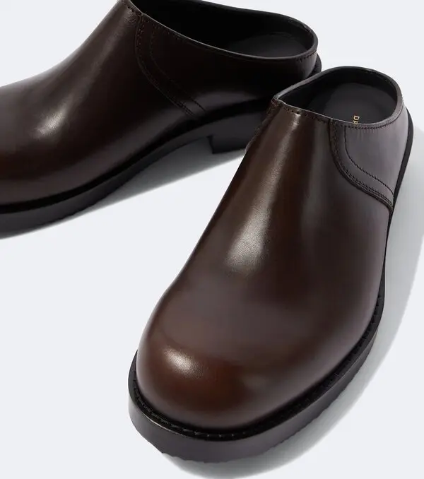 Dries Van Noten Leather Mules