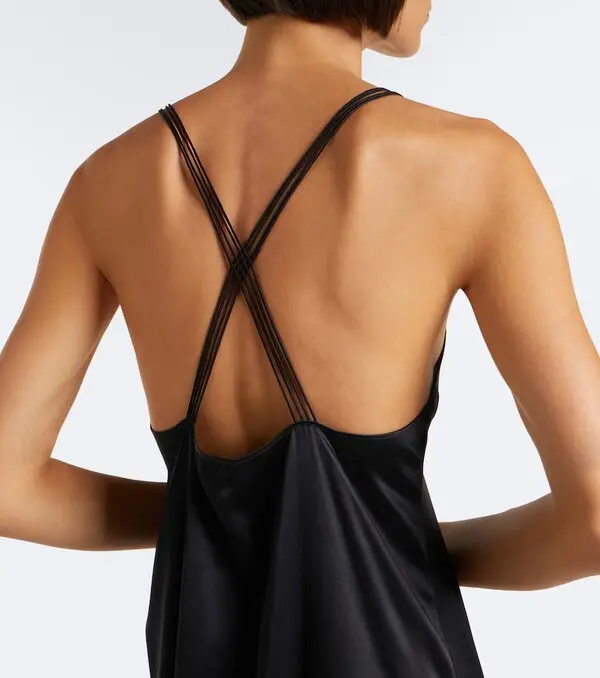 Fendi Lace-trimmed Silk Slip Dress
