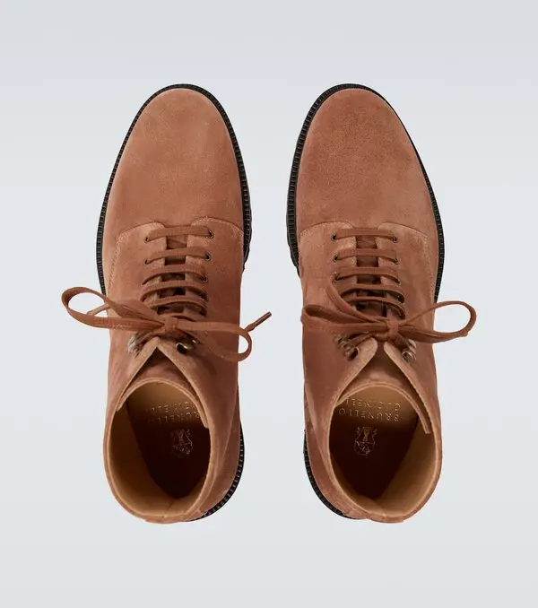 Brunello Cucinelli Suede Ankle Boots
