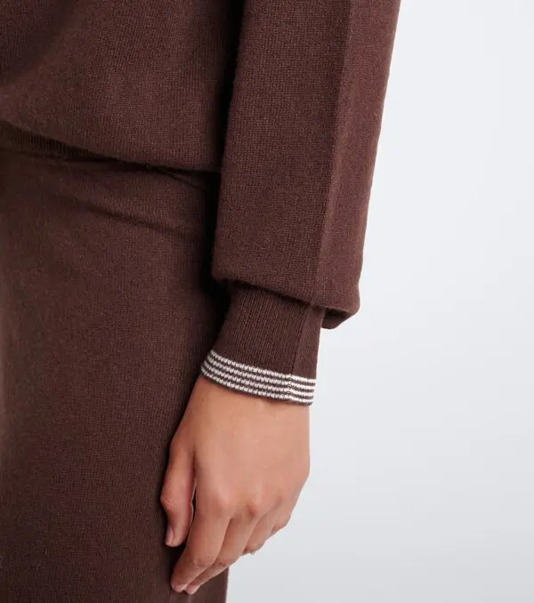 The Upside Coco Luna Cashmere-blend Polo Sweater