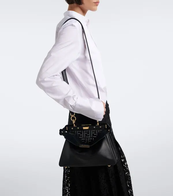 Fendi Peekaboo® Small Leather Top-handle Bag - Black