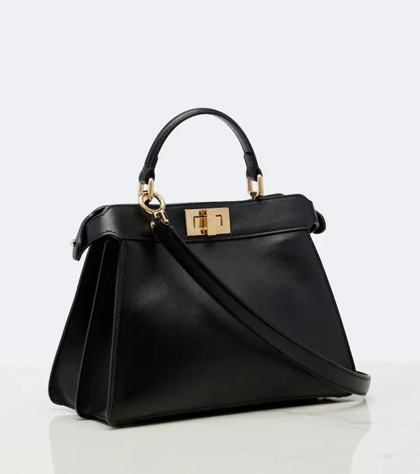 Fendi Peekaboo® Small Leather Top-handle Bag - Black
