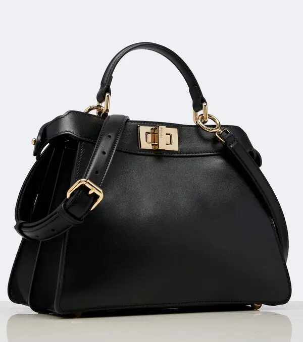 Fendi Peekaboo® Small Leather Top-handle Bag - Black