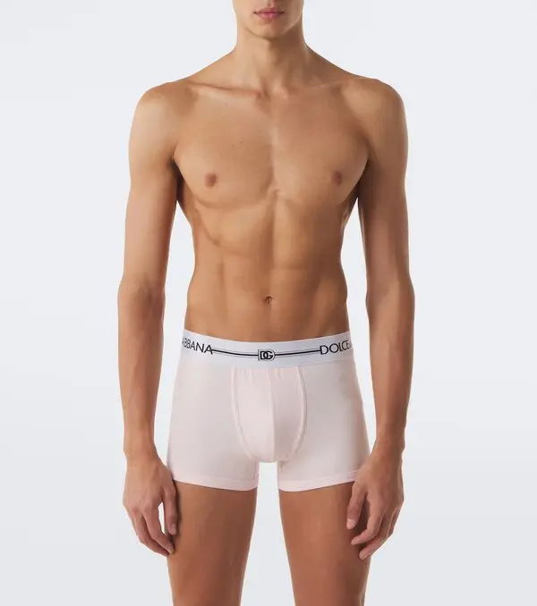 Dolce & Gabbana Set Of 3 Cotton-blend Jersey Briefs