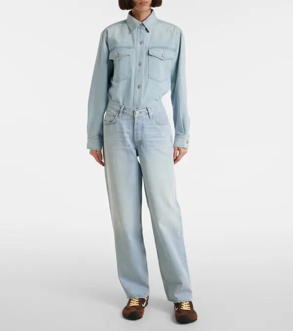 AGOLDE V-waist Baggy Straight Jeans