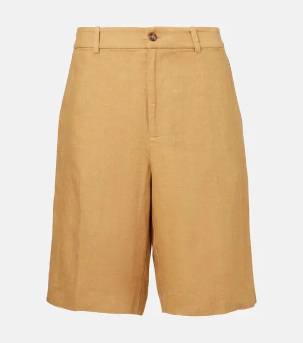 Polo Ralph Lauren Linen Tailored Shorts - Beige