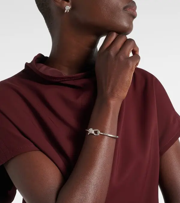 Bottega Veneta Sterling Knot Bracelet
