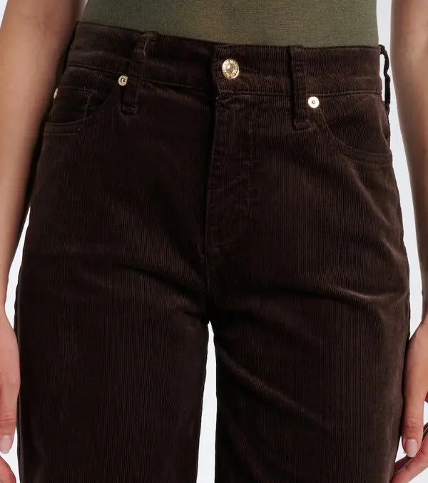 7 For All Mankind Lotta Cotton-blend Corduroy Flared Pants