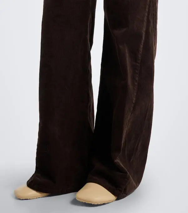 7 For All Mankind Lotta Cotton-blend Corduroy Flared Pants