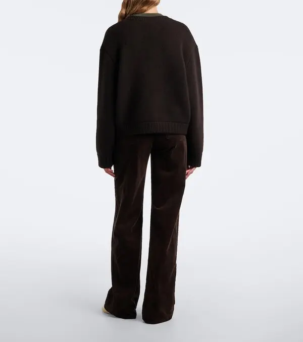 7 For All Mankind Lotta Cotton-blend Corduroy Flared Pants