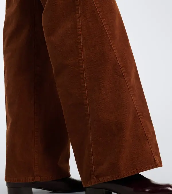 7 For All Mankind Lotta Cotton-blend Corduroy Wide-leg Trousers
