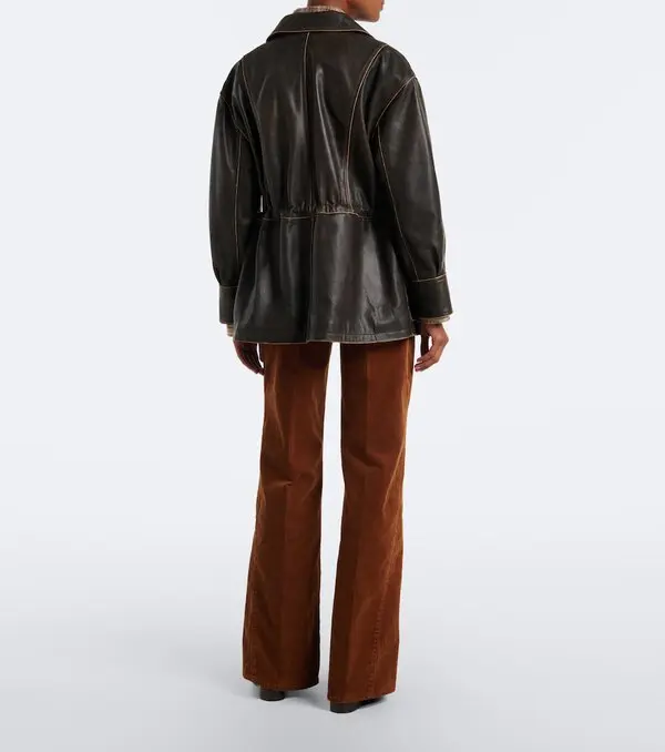 7 For All Mankind Lotta Cotton-blend Corduroy Wide-leg Trousers