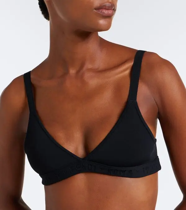 Fendi Logo Triangle Bralette