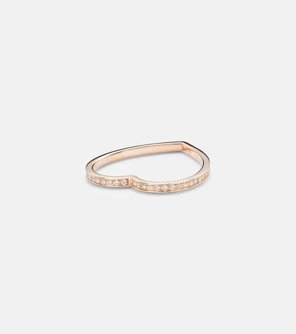 REPOSSI 18kt Rose Diamond Ring - Gold