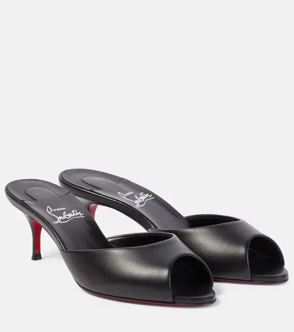 CHRISTIAN LOUBOUTIN Me Dolly Leather Mules - Black