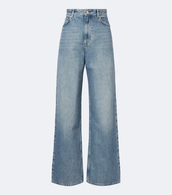 Erdem High-rise Wide-leg Jeans In Light - Blue