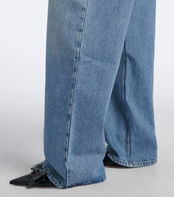 Erdem High-rise Wide-leg Jeans In Light