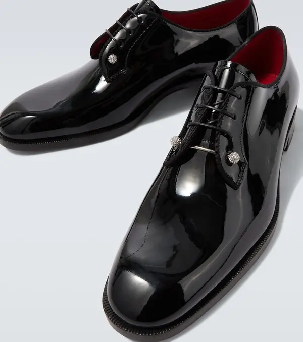 CHRISTIAN LOUBOUTIN Chambeliss Patent Leather Derby Shoes
