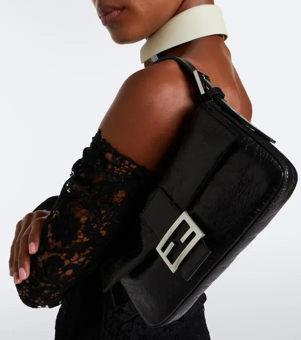 Fendi Baguette® Small Shoulder Bag - Black