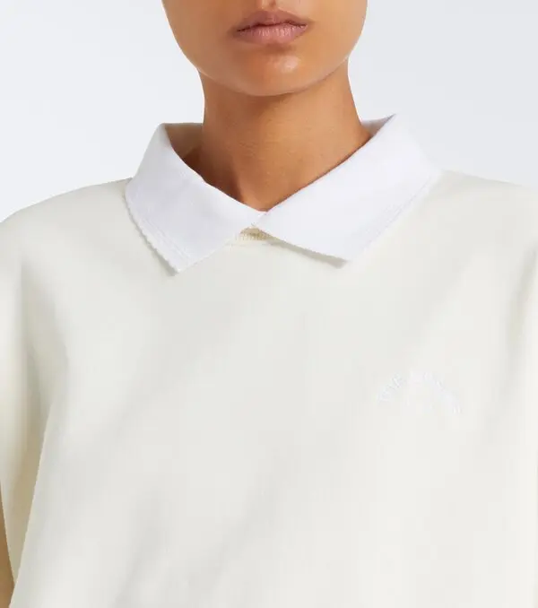 The Upside Pascal Cotton Jersey Sweatshirt - White