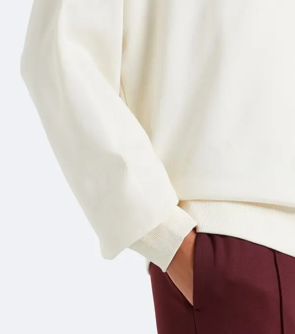 The Upside Pascal Cotton Jersey Sweatshirt - White