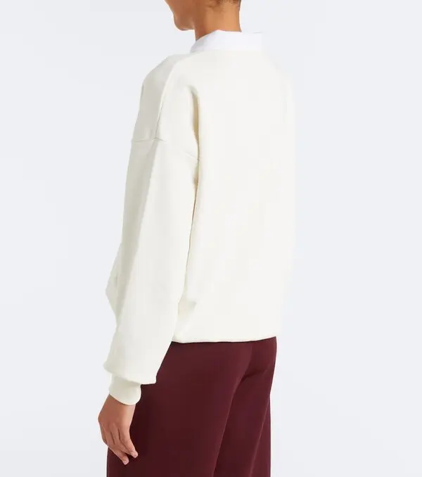 The Upside Pascal Cotton Jersey Sweatshirt - White
