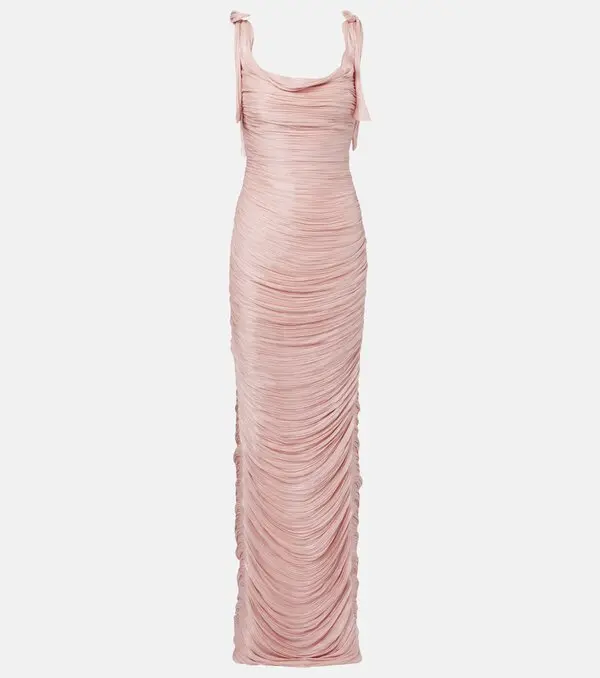 MARMAR HALIM Ruched Silk Gown