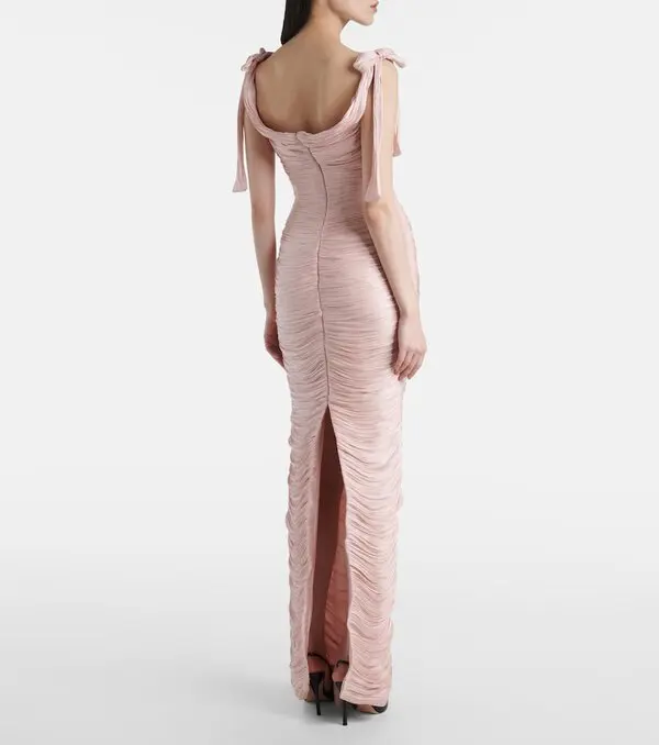 MARMAR HALIM Ruched Silk Gown