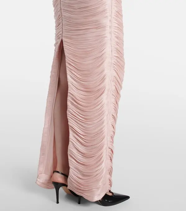 MARMAR HALIM Ruched Silk Gown