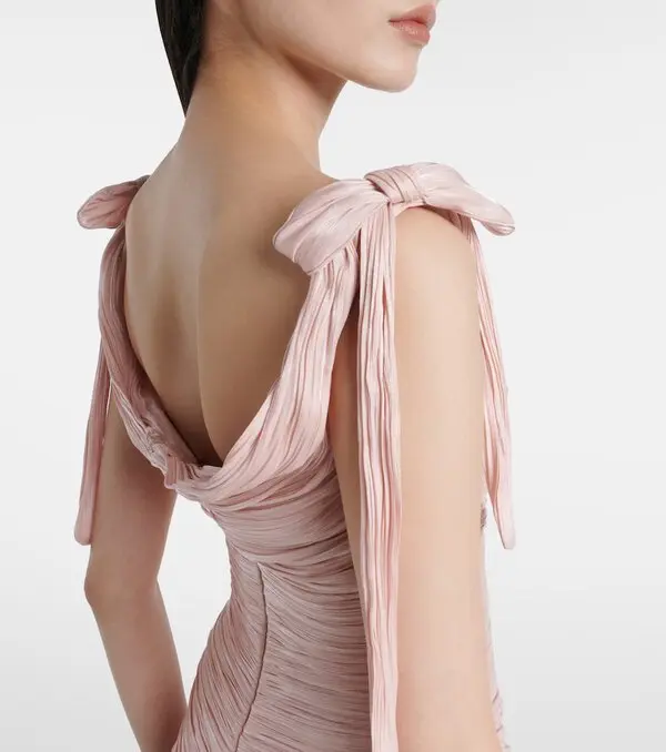 MARMAR HALIM Ruched Silk Gown