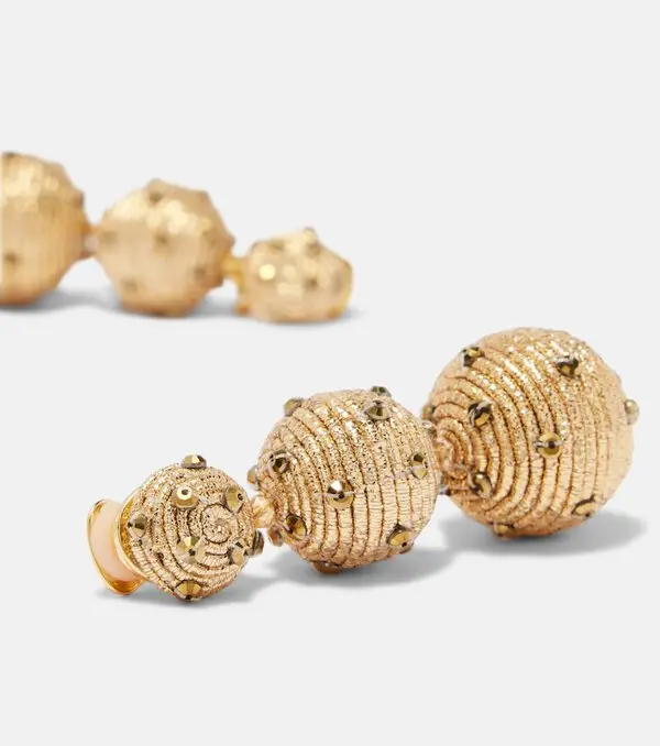 Oscar De La Renta Embellished Clip-on Earrings