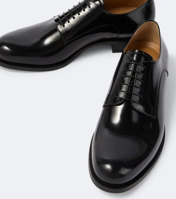 CHRISTIAN LOUBOUTIN Moustachou Leather Derby Shoes