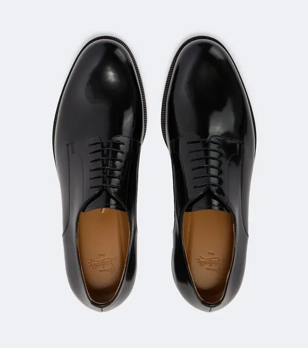 CHRISTIAN LOUBOUTIN Moustachou Leather Derby Shoes