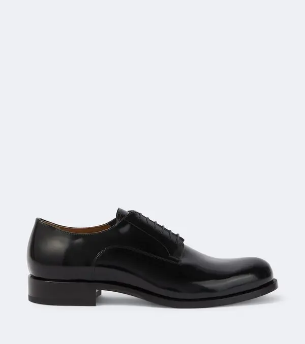CHRISTIAN LOUBOUTIN Moustachou Leather Derby Shoes