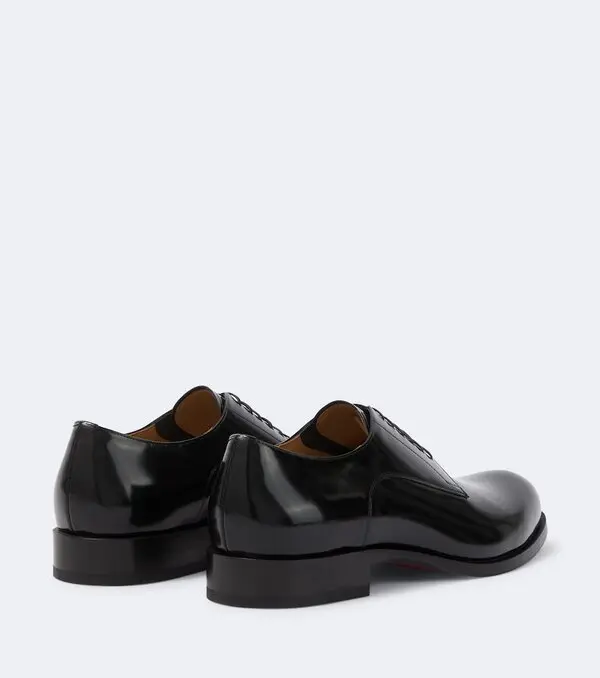CHRISTIAN LOUBOUTIN Moustachou Leather Derby Shoes