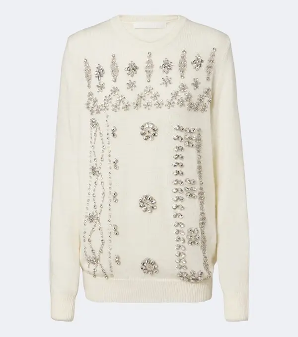 Costarellos Madley Crystal-embellished Sweater