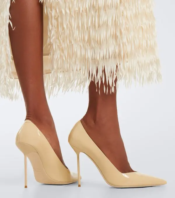 Paris Texas Lidia Patent Leather Pumps - White